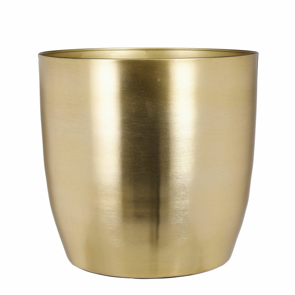Golden Metal Plant Pot | Buy Plant Pots UK | Oxy-Plants